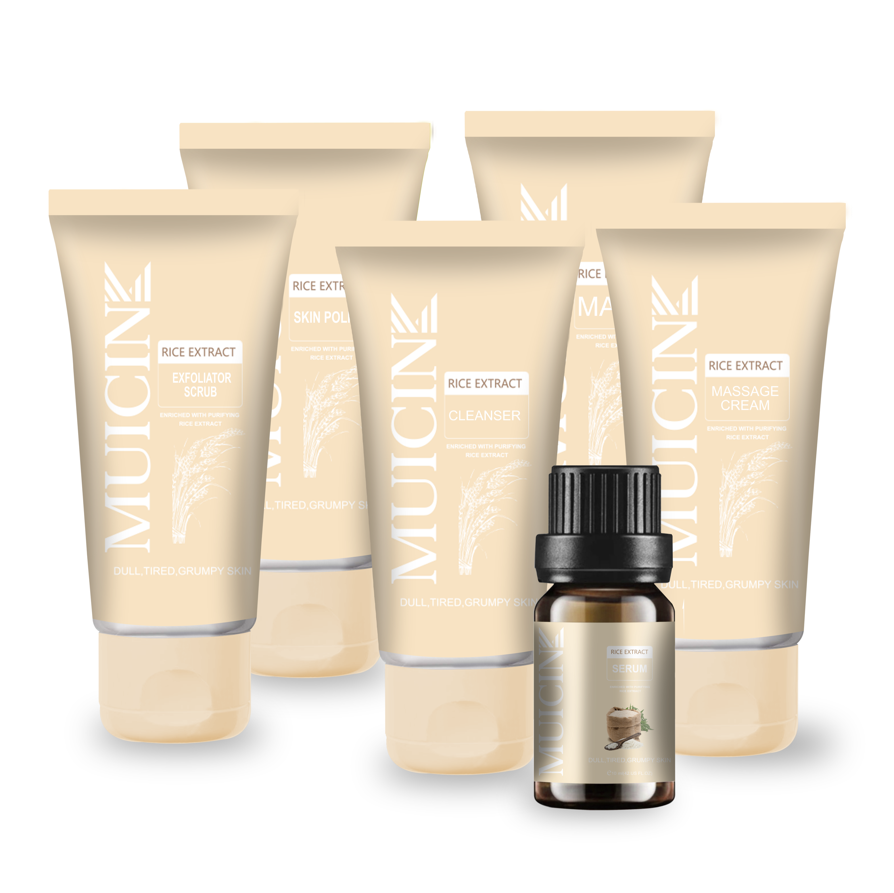 MUICIN - Rice Extract Bright & Light Facial Kit - 6 Steps Best Price in ...